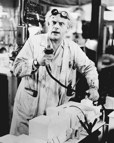 Back To The Future Christopher Lloyd as Doc in his lab 8x10 inch photo ...