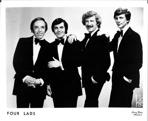 Four Lads Canadian singing quartet 1950's1970's era 8x10 inch photo ...