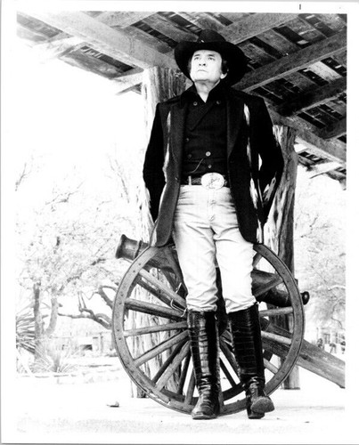 Johnny Cash early 1980's full pose in boots and western hat 8x10 inch ...