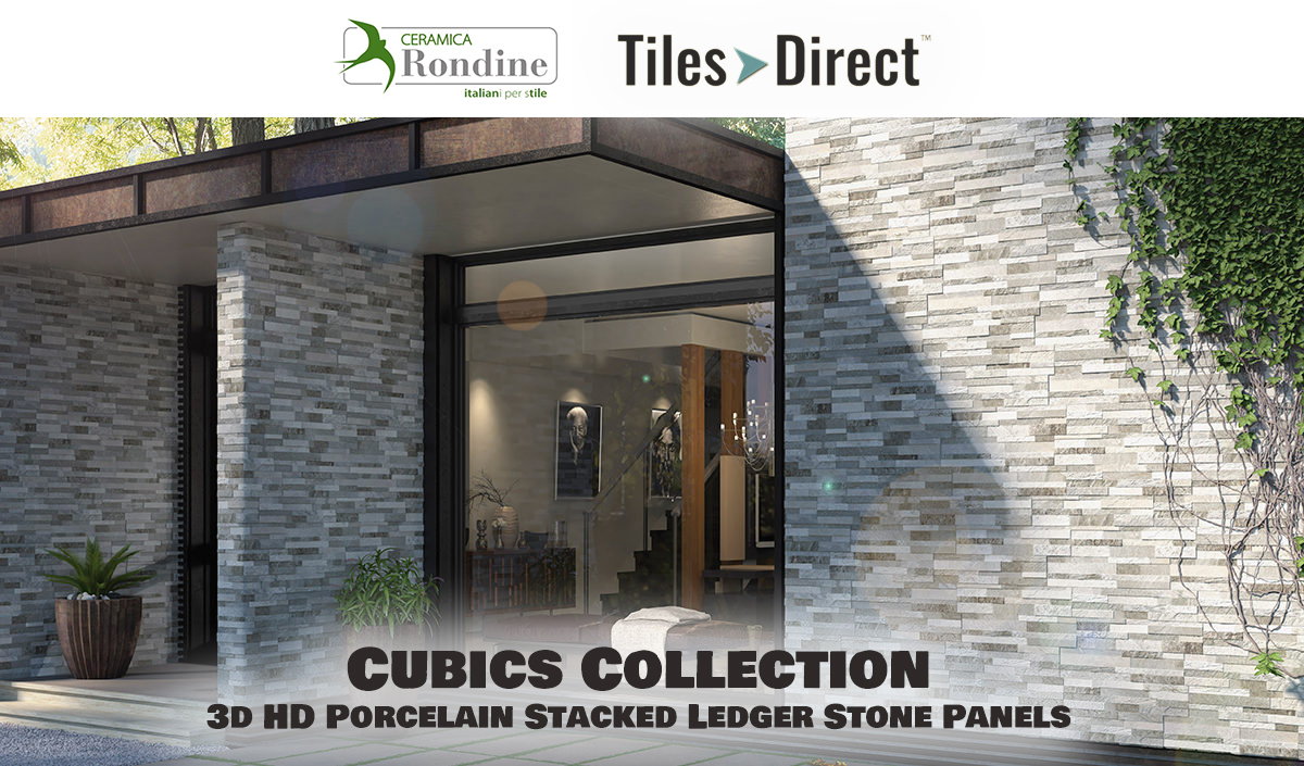 Buy Rondine Ceramica Tiles Online | Cubics: Stacked Ledger Stone ...