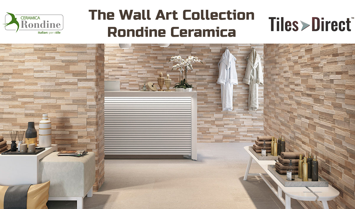 Buy Rondine Ceramica Tiles Online | Wall Art: Stacked Ledger Wood ...