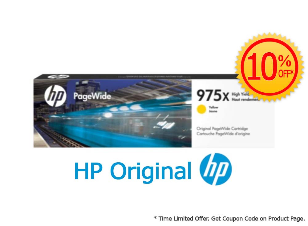 Buy Original HP 975X Yellow High Yield Ink Cartridge (L0S06AA) | Free ...