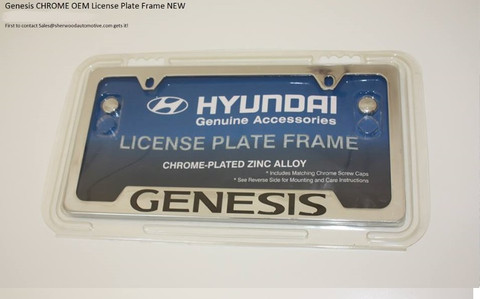 *BLOWOUT PRICE* Genesis Coupe Chrome Metal OEM License Plate Frame ...