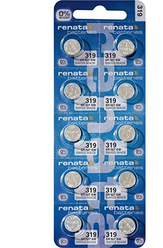 70 x Renata 319 SR527 1.55V Watch Batteries - TheBatterySupplier.Com