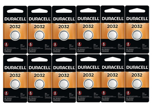 Duracell DL2032 Lithium Coin Battery, 2032 Size, 3V, 230mAh Capacity ...