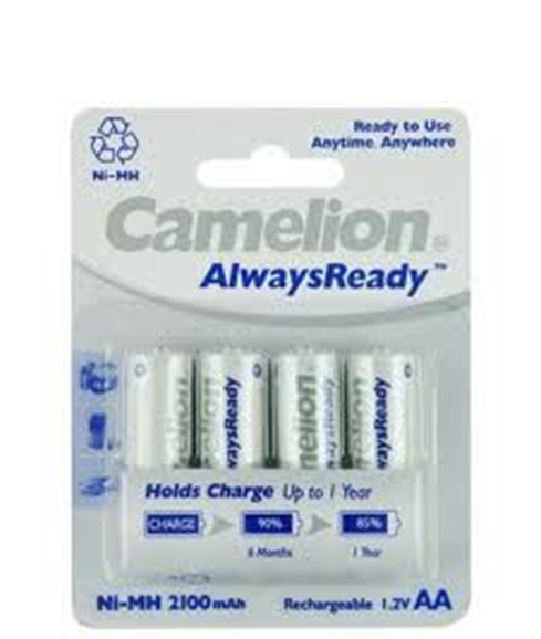 Camelion AA Rechargeable Batteries Ni-MH 2100mAH 4 Pk ... Camelion AA Rechargeable Batteries Ni-MH 2100mAH 4 Pk ...