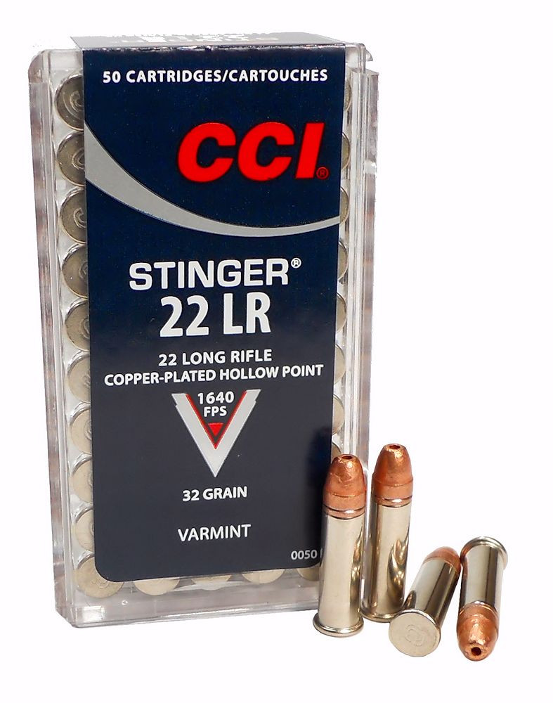 22LR Ammo CCI Stinger 32gr HP Varmint (0050) 50 Round Box ... 22LR Ammo CCI Stinger 32gr HP Varmint (0050) 50 Round Box ...