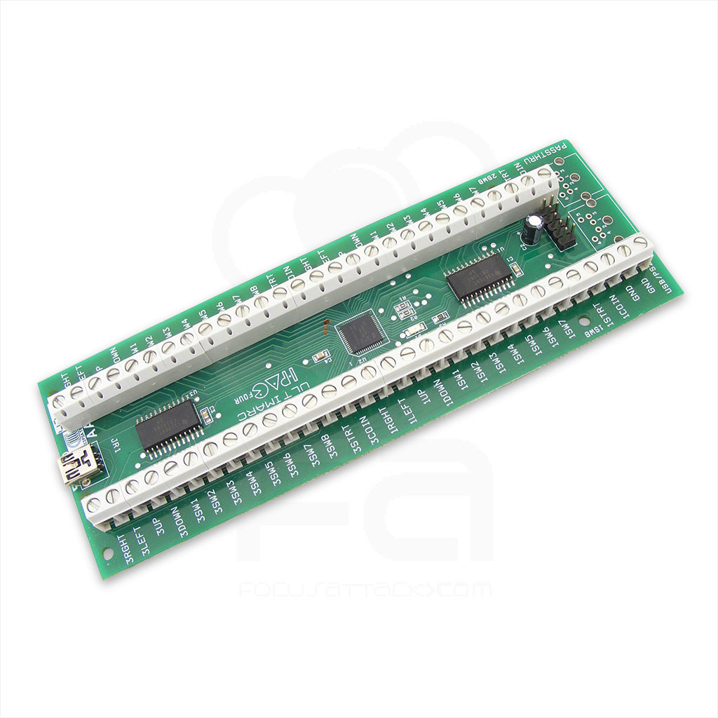 Ultimarc IPAC 4 4-Player USB Pushbutton and Joystick Interface PCB ...