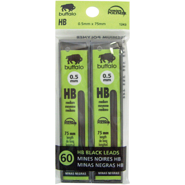 Lead Refills 60/pk - Fine .5mm BUFFALO - Campus Priority
