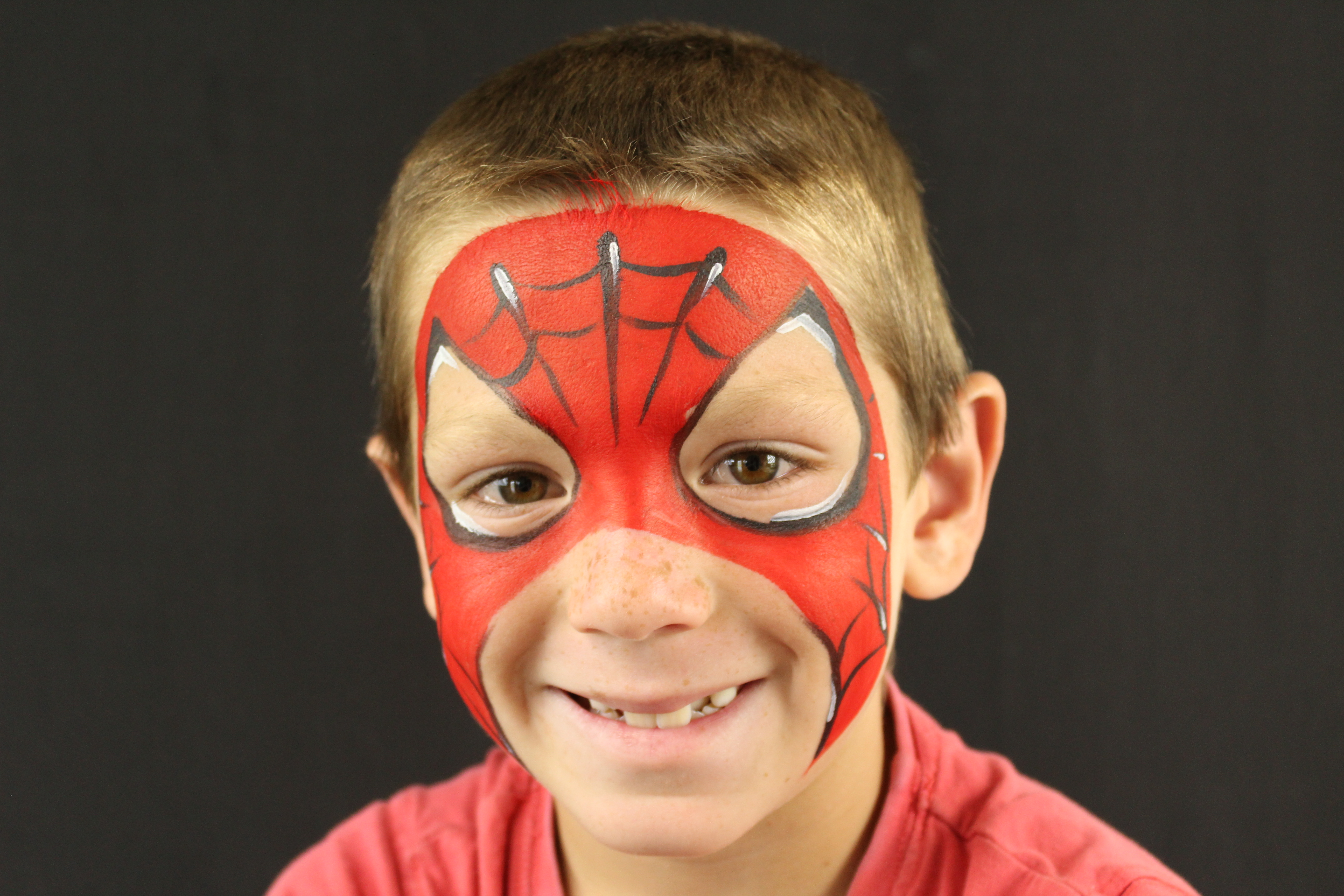 SpiderMan Face Painting