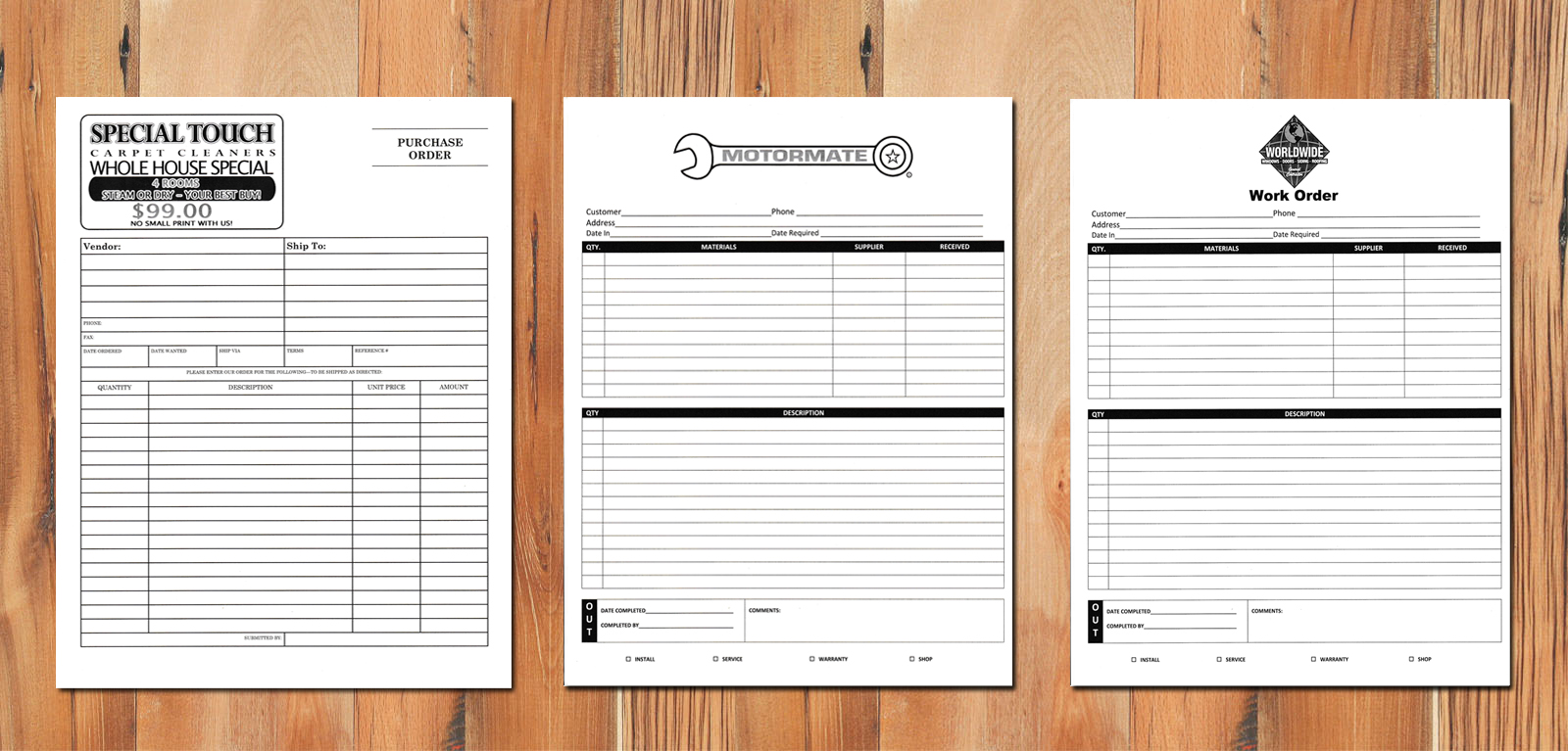 3 Part Invoices Carbonless 3 Part Invoices Carbonless