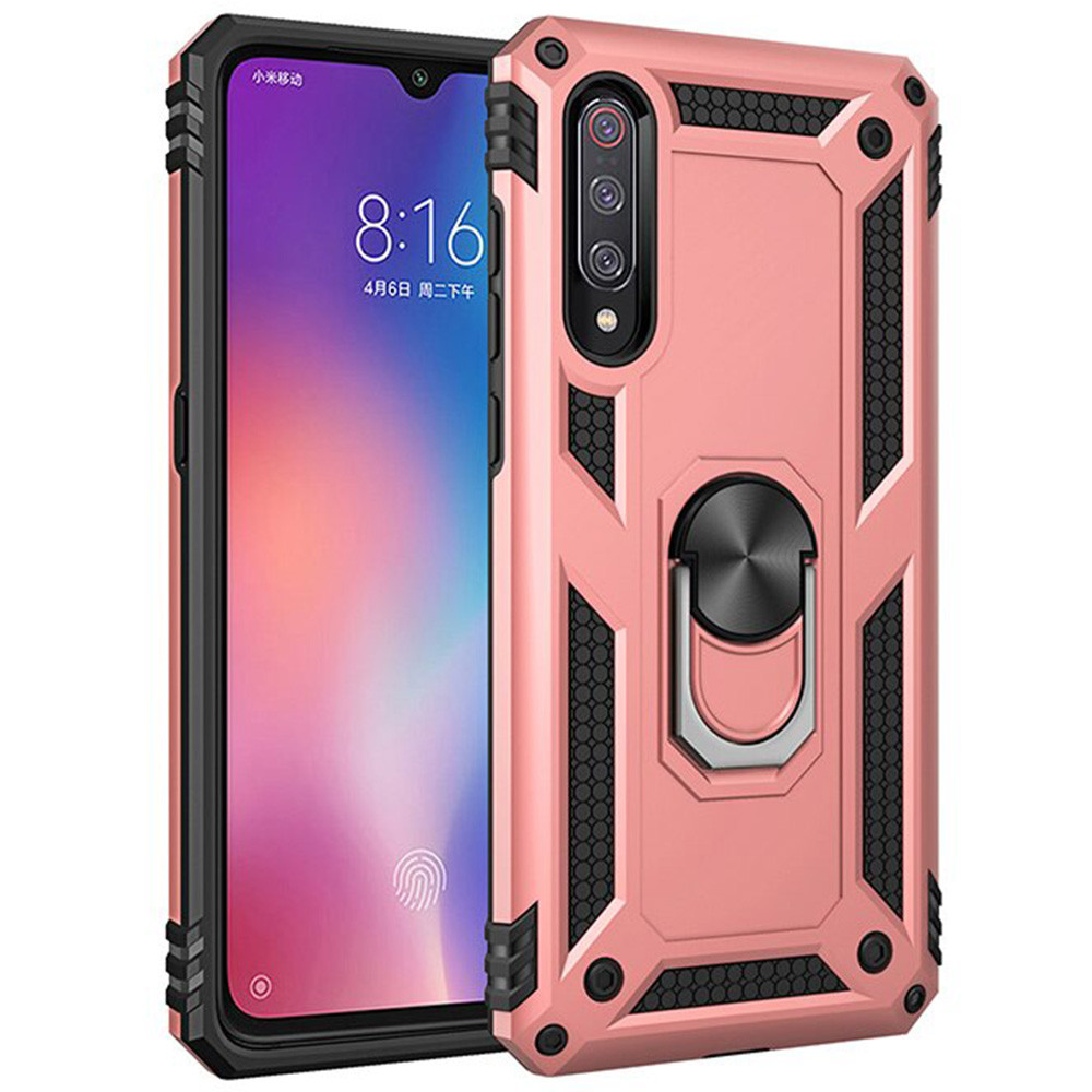 Rose Gold Galaxy A50 Slim Armor 360 Rotating Metal Ring Stand Case ...