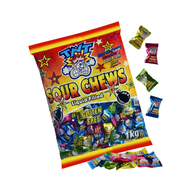 TNT Sour Chews 1kg Confectionery World tnt-sour-chews-1kg-confectionery-world