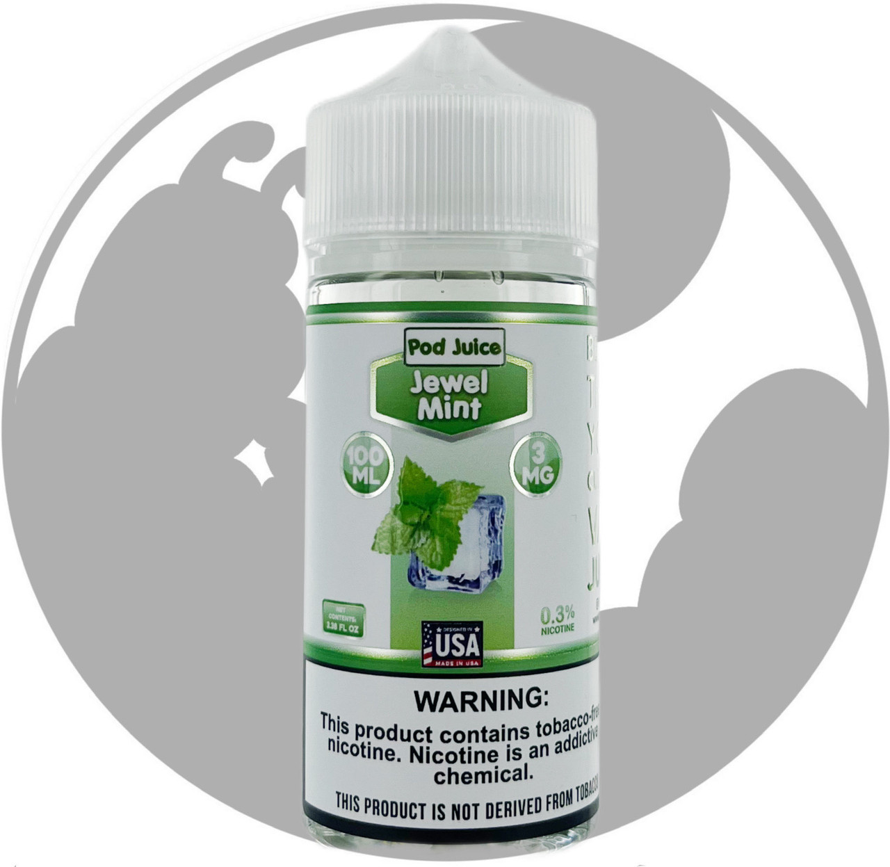 Jewel Mint - Pod Juice 100ml E-Liquid - Caterpillar Vapes