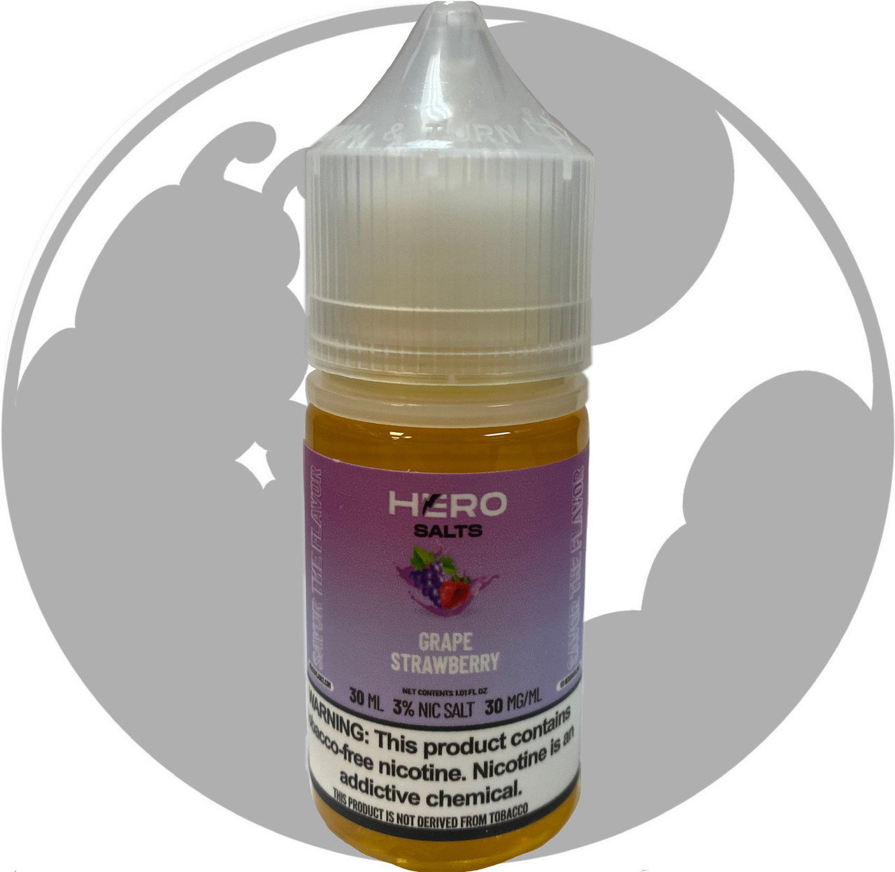 Grape Strawberry - Hero Salt 30ml E-Liquid - Caterpillar Vapes