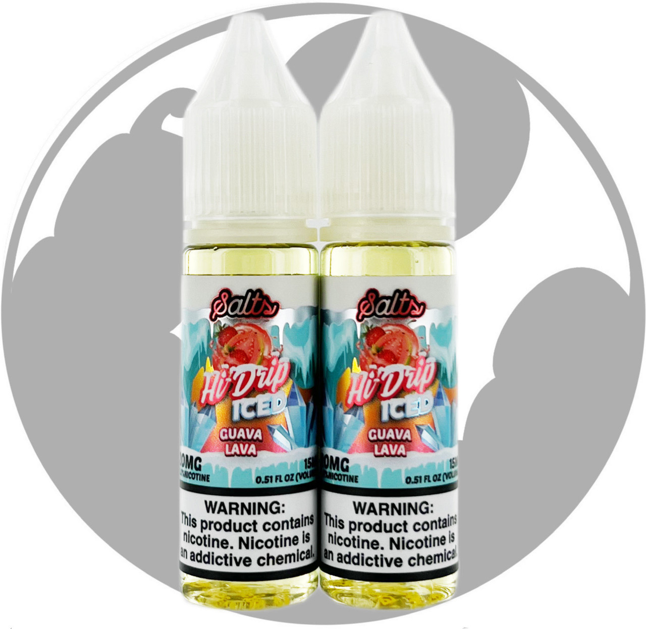 Iced Guava Lava - Hi-Drip Salt 30ml E-Liquid - Caterpillar Vapes