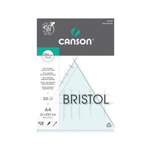 Canson Bristol Board Pad 250gsm - Atlantis Art Materials