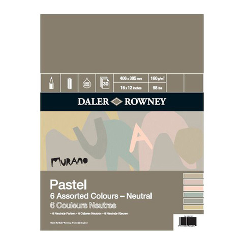 Daler Rowney - Murano Pastel Paper Pad 160gsm NEUTRAL - Atlantis Art ...