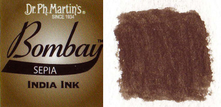 Dr. Ph. Martin's Bombay India Ink - Sepia 30ml - Atlantis Art Materials