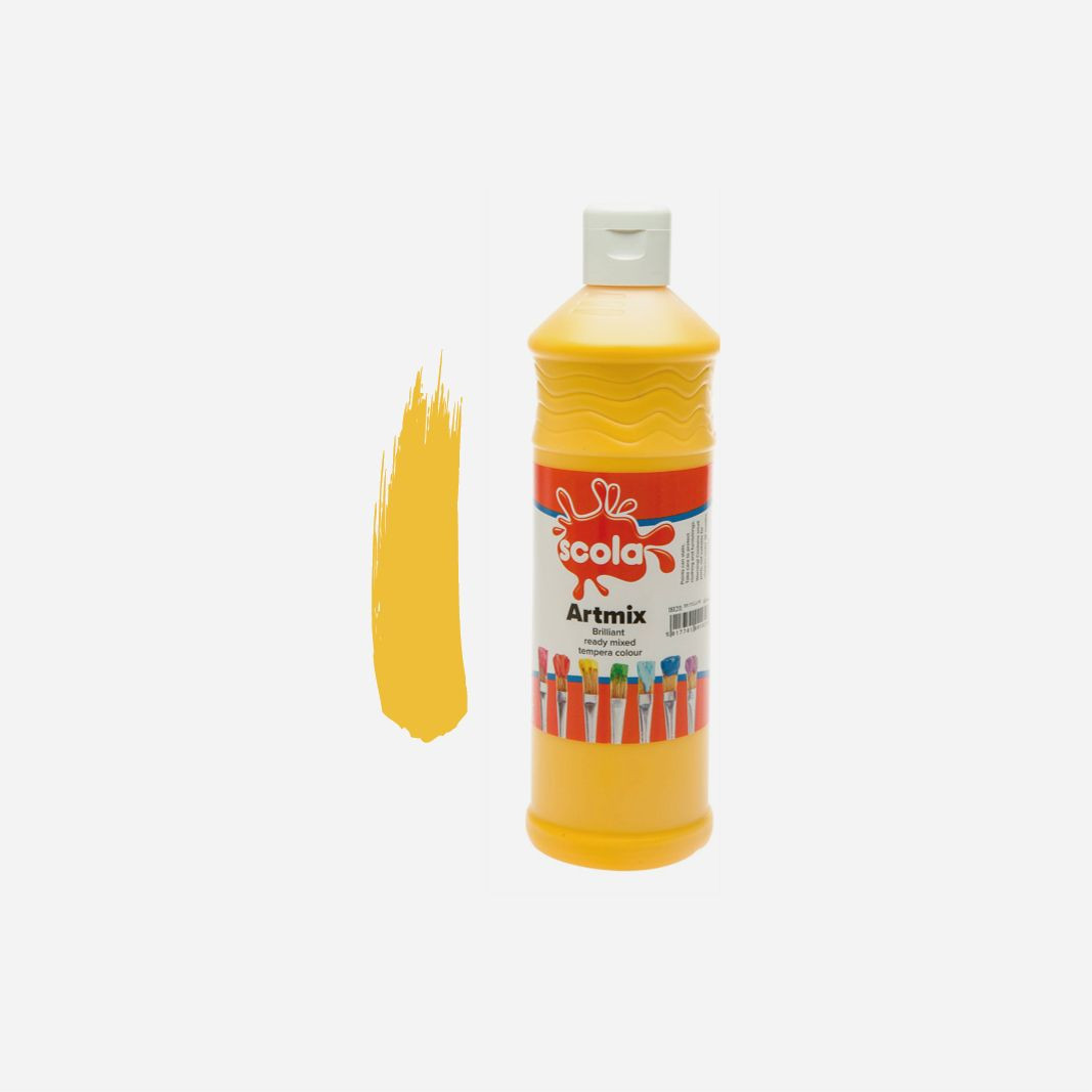 Scola - Artmix Ready Mixed Poster Paint - Brilliant Yellow 600ml ...