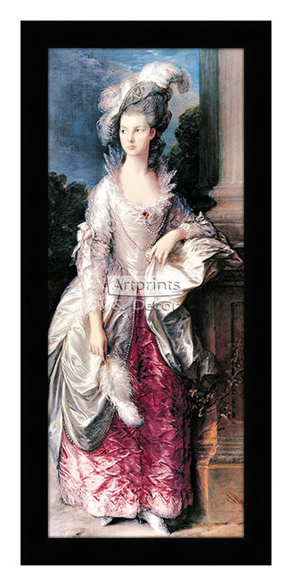 The Honorable Mrs Graham, Framed Art Print by Thomas Gainsborough at ...