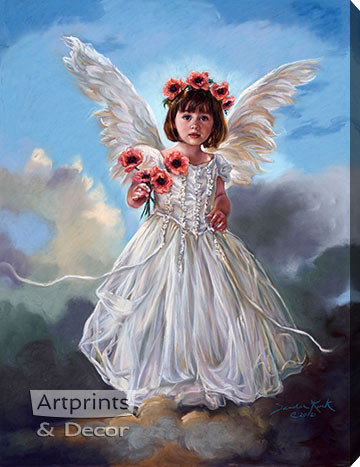 August Poppy, Stretched Canvas Art Print by Sandra Kuck at ...