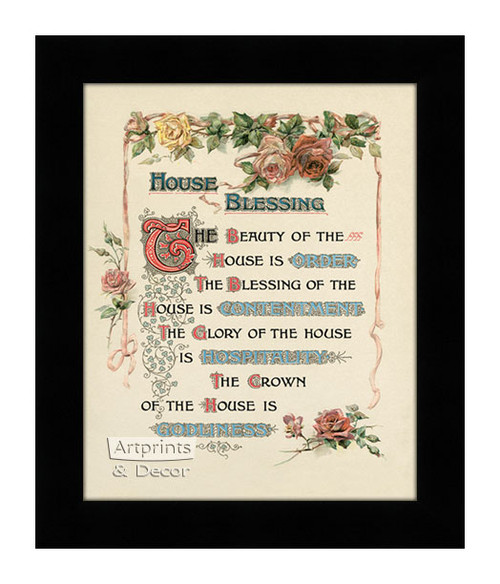 House Blessing, Framed Art Print at ArtPrintsAndDecor.com