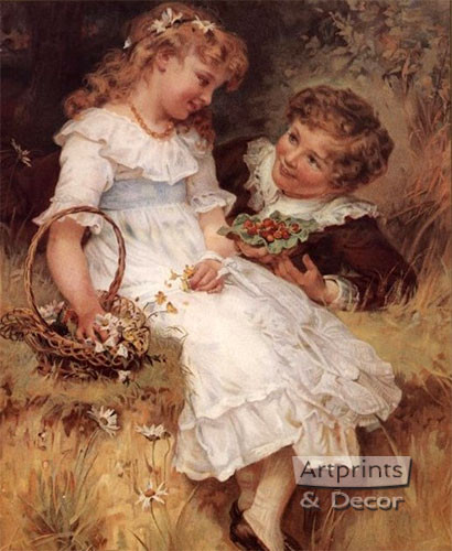Sweethearts, Art Print at ArtPrintsAndDecor.com
