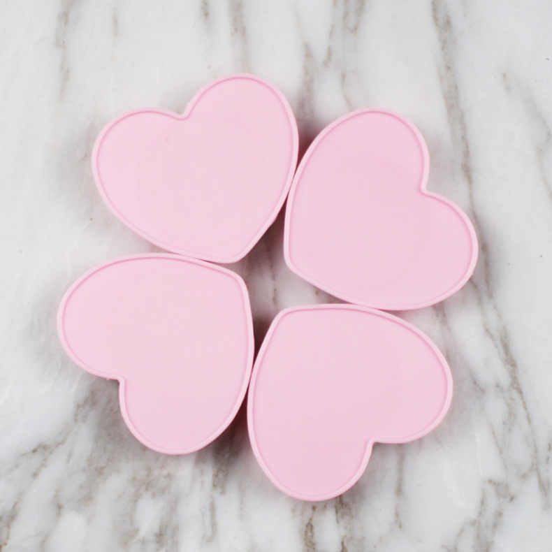 POP SOCKET BLANKS-HEART DESIGN PINK 2" W, 1.5" H - Western Varieties