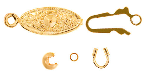 FANCY FISH HOOK CLASP GOLD 1 LOOP 2 SETS - Western Varieties