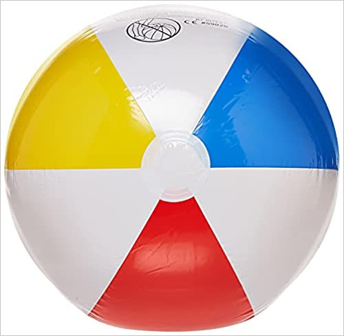 BEACH BALL 20" INTEX GLOSSY PANEL BALL - Western Varieties