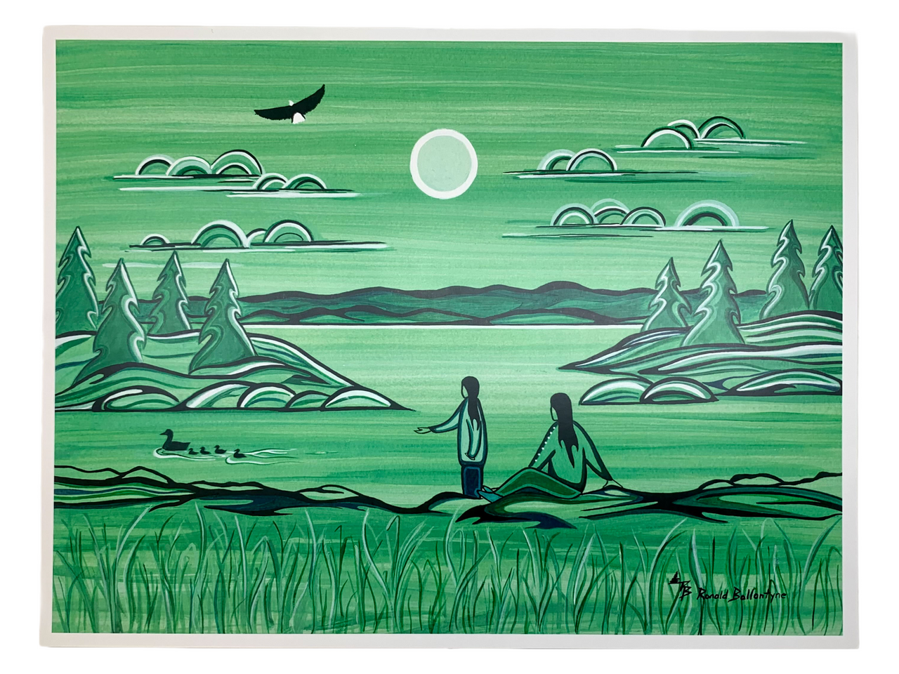 ARTISAN ART PRINT 15x12'" INDIGENOUS MADE - GREAT LAKE - Western Varieties