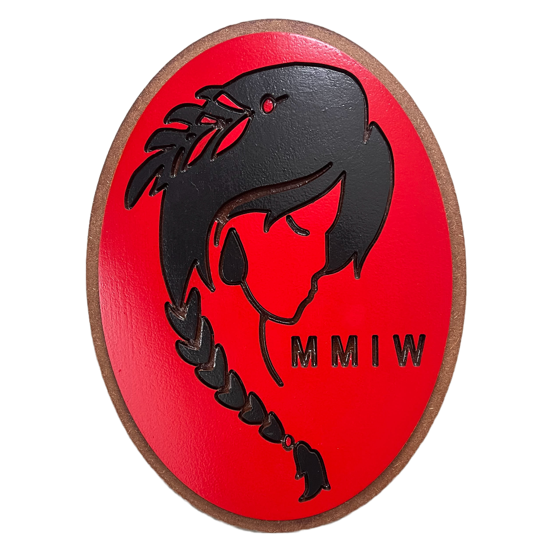 WOODEN PLAQUE OVAL MMIW - Western Varieties