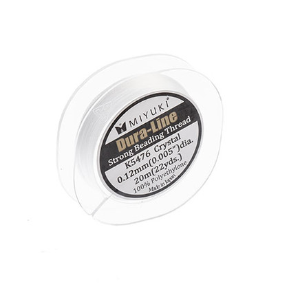 BEAD THREAD CRYSTAL CLEAR 20m DURA-LINE MIYUKI