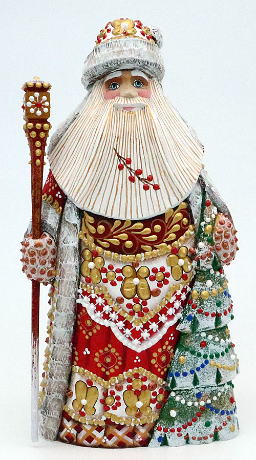 Regal Santa with Christmas Tree | Grandfather Frost / Russian Santa Claus