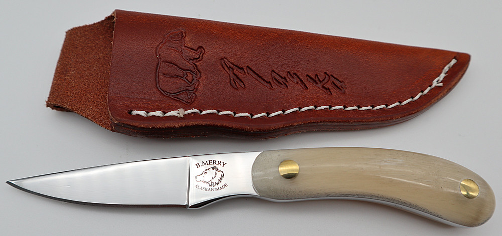Skinning Knife with Caribou Antler Handle | Alaskan Knife