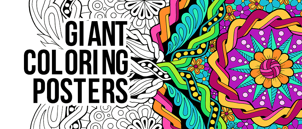 Fuzzy Velvet Posters To Color & Giant Coloring Posters | Stuff2Color