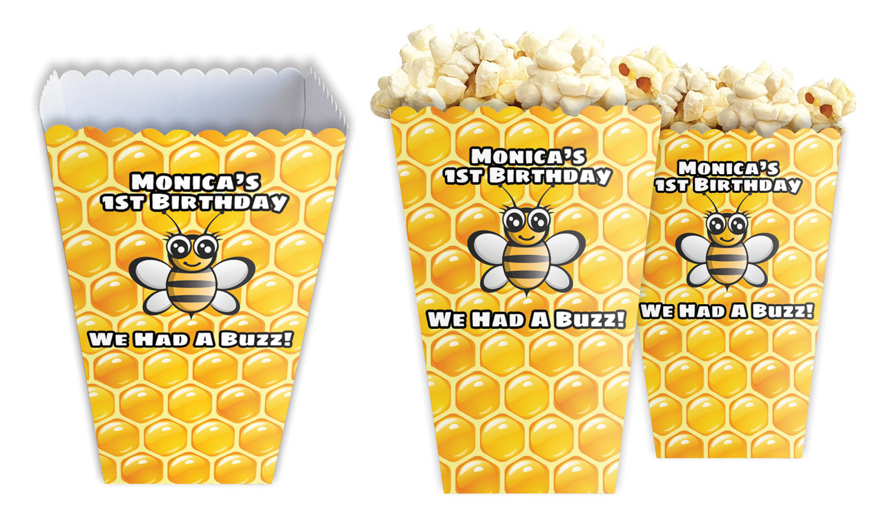 Bumble Bee Personalised Popcorn Boxes
