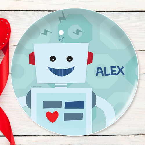 My Own Robot Personalized Kids Plates By Spark & Spark