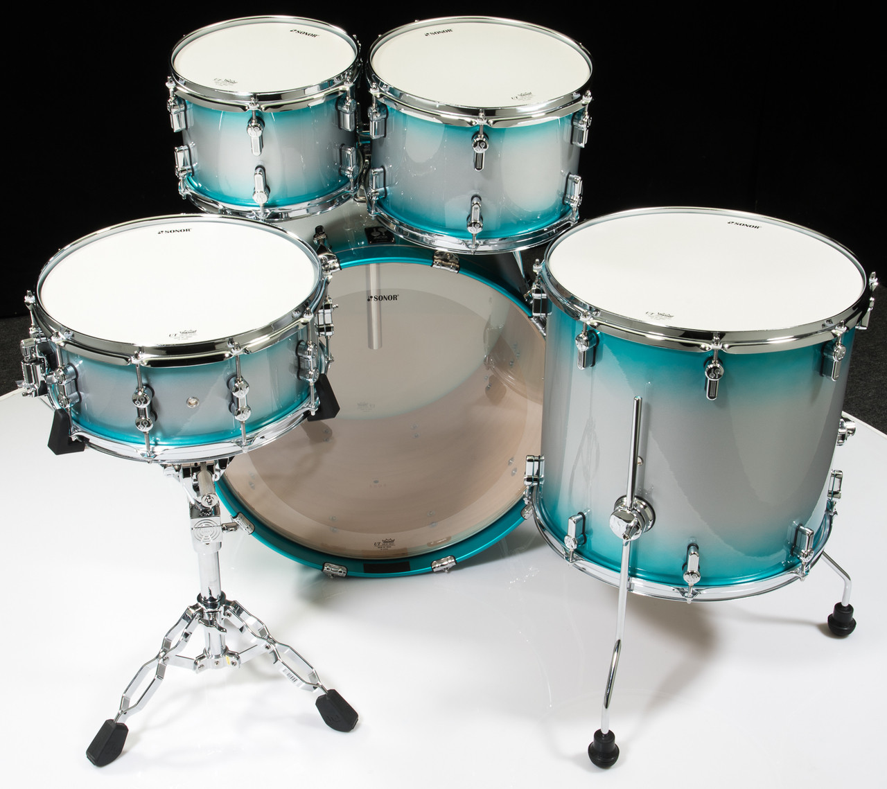 Sonor AQ2 Maple Stage 5pc Shell Pack - Aqua Silver Burst Lacquer