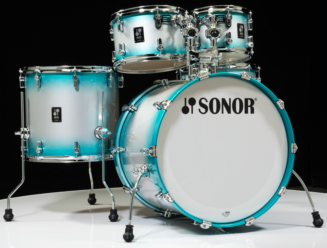Sonor AQ2 Maple Stage 5pc Shell Pack - Aqua Silver Burst Lacquer