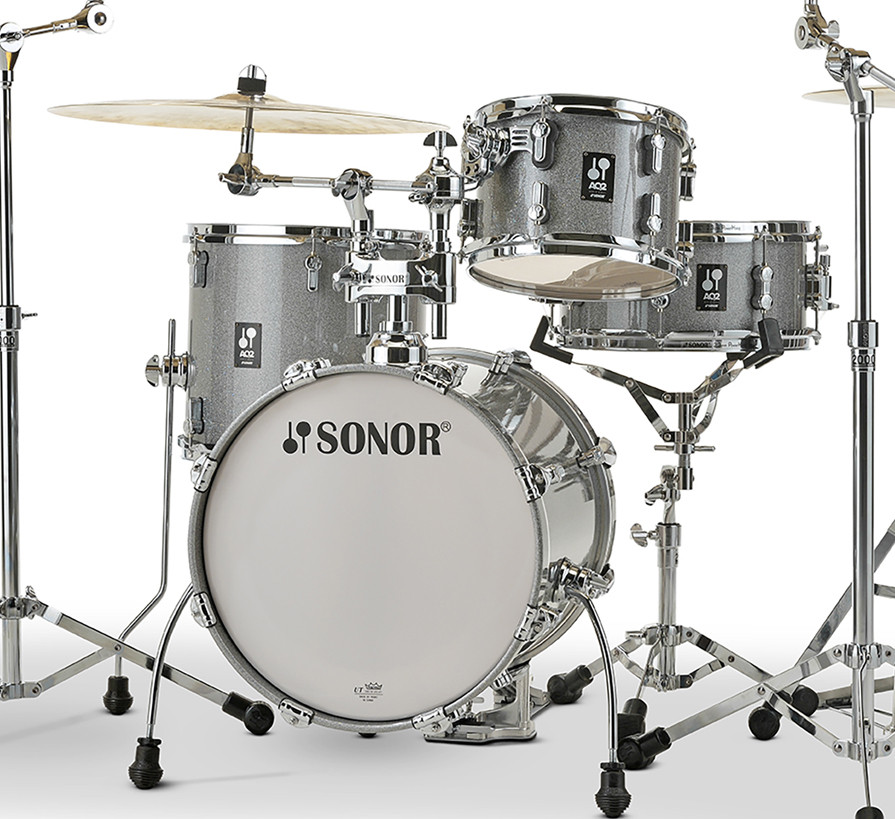 Sonor AQ2 Safari Drum Set - Titanium Quartz Sonor AQ2 Safari Drum Set - Titanium Quartz