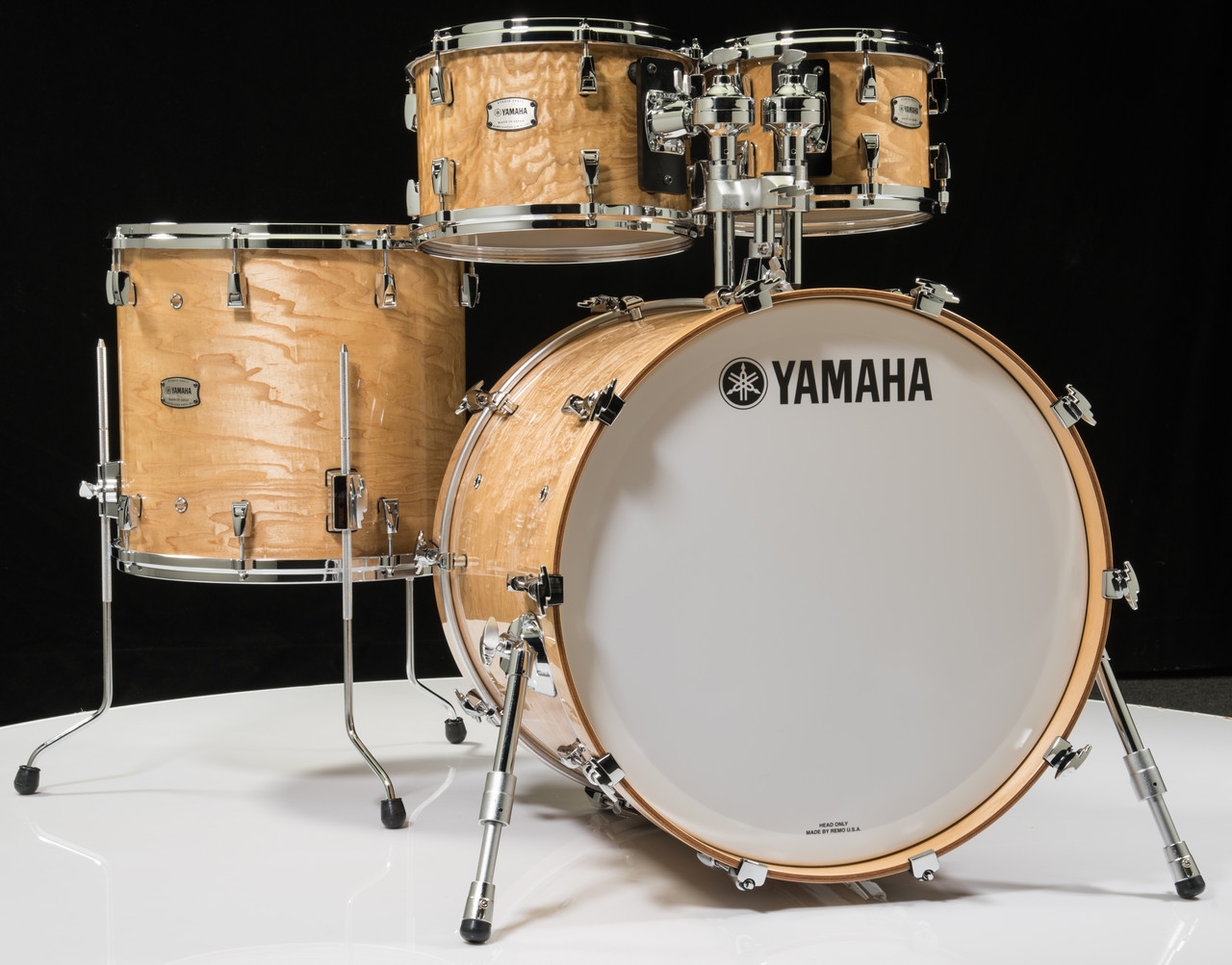 Yamaha PHX 4pc Drum Set Gloss Natural Ash with Mount