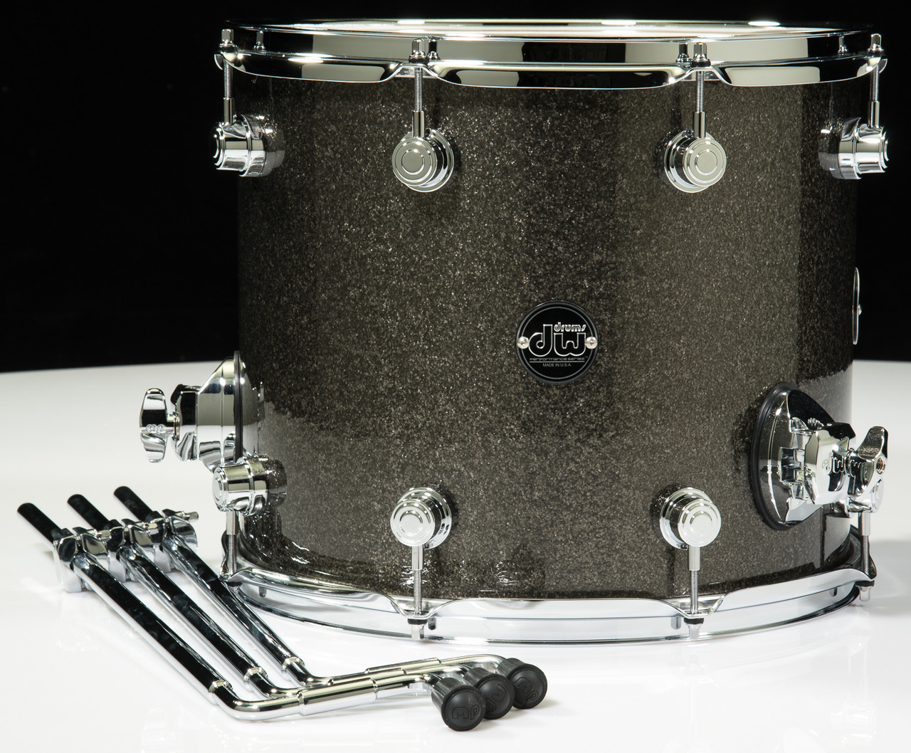 DW Performance Series 12x14 Floor Tom - Pewter sparkle