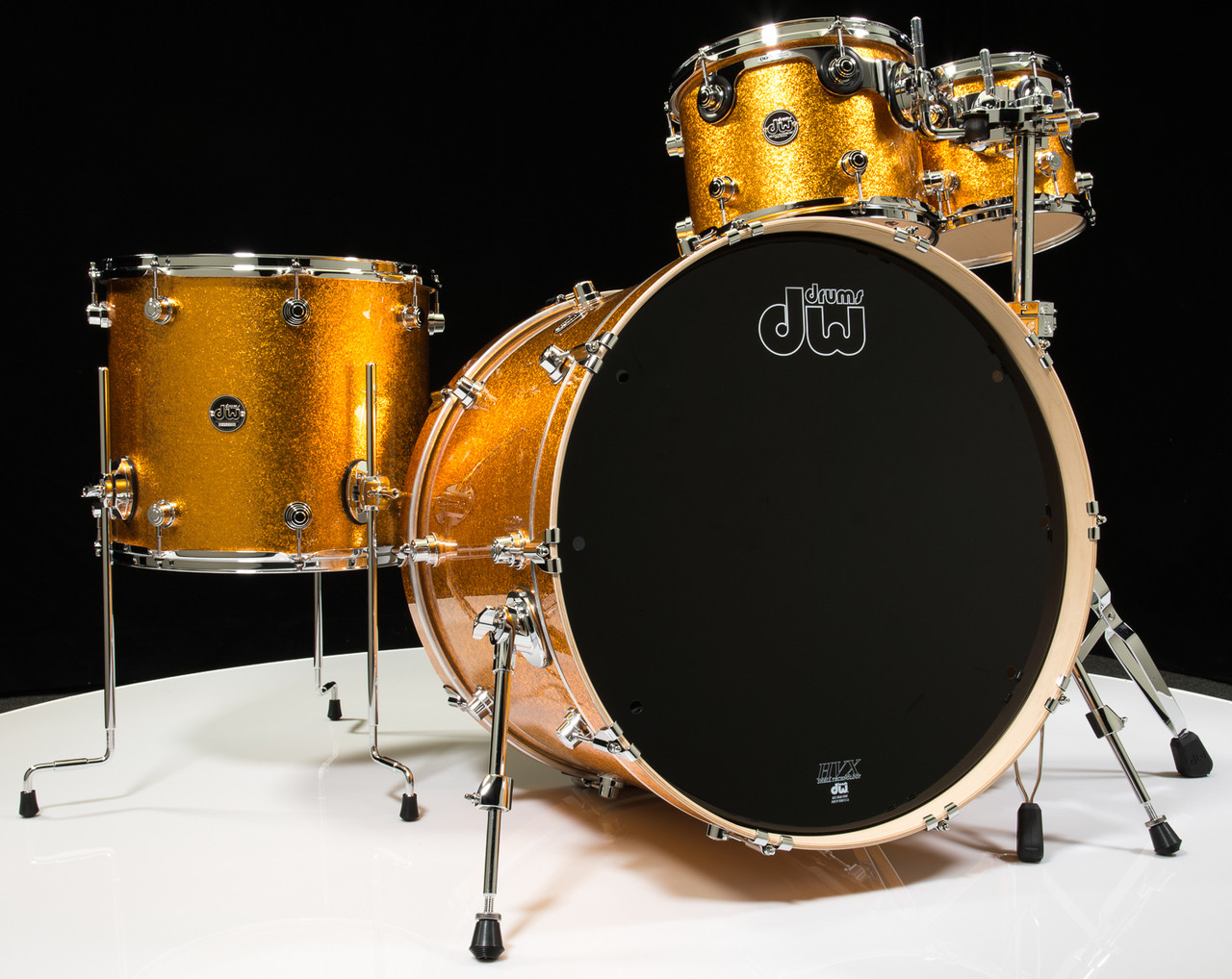 Dw Performance Series 4pc Shell Pack Gold Sparkle 24 Kick Drum