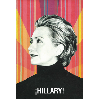 "La Hillary - ¡Hillary!" Graphic (on White Tee) - Bumperactive