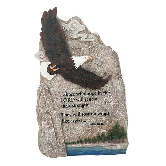 12-Pack Polyresin Eagle Tribute Memorial Stone - EventsWholesale.com