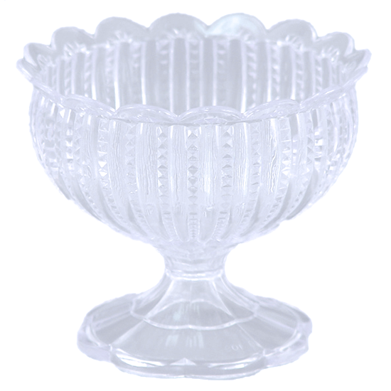 24 Pcs - 6 Inch Chalice Vases - Clear Plastic - EventsWholesale.com