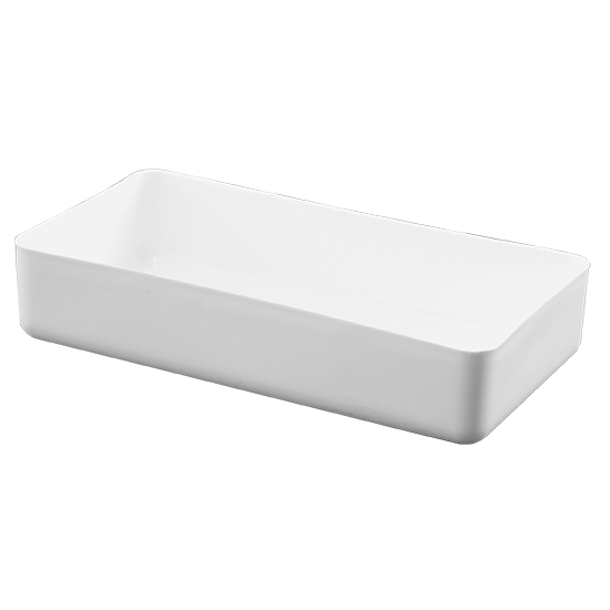 24-Pack White Plastic Full Brick Trays - EventsWholesale.com