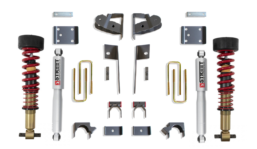 2019-2023 Chevy & GMC 1500 2/4wd 2/4" Drop Kit W/ Belltech Coilovers ...